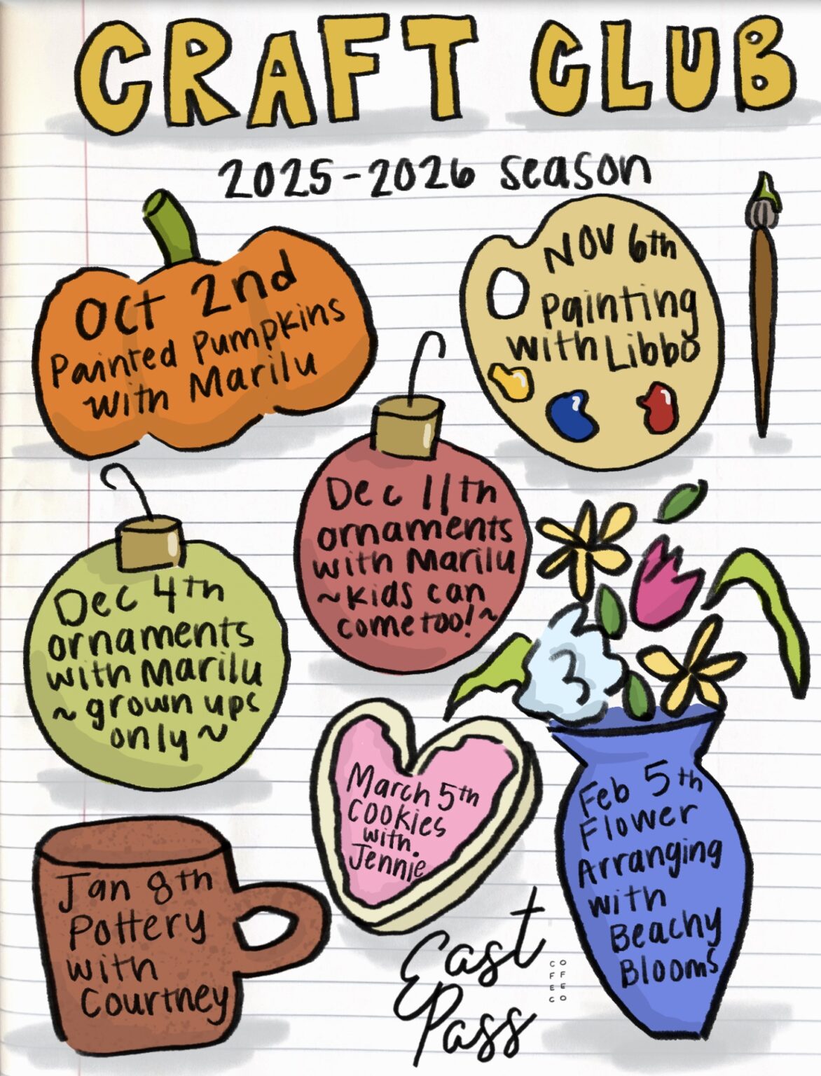 Destin Craft Club 2025 – 2026 | destinsnapshots.com